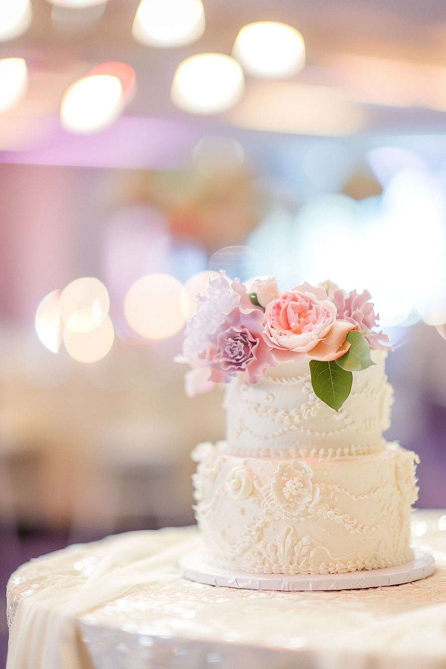 70+ Small (Yet Mighty) 2-Tier Wedding Cakes We LOVE! | Matched Hearts