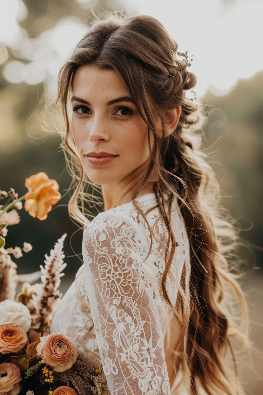 100+ Boho Wedding Hairstyle Ideas