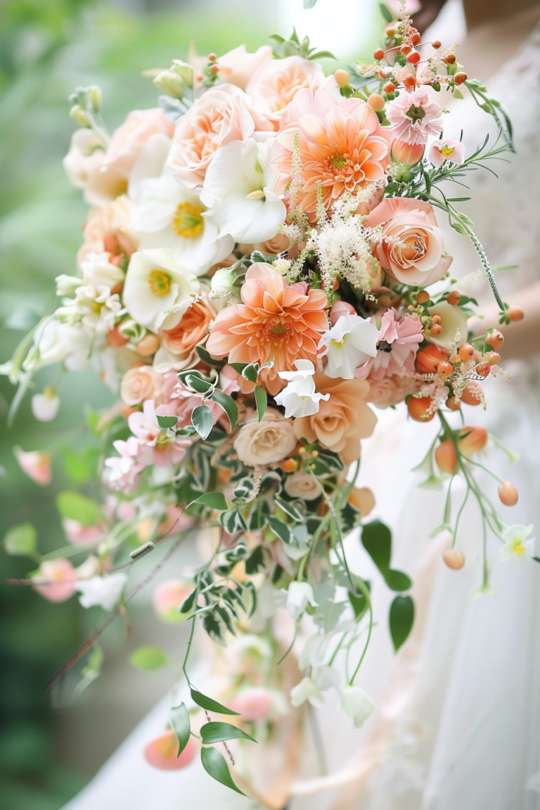 100+ Cascading Wedding Bouquet Ideas