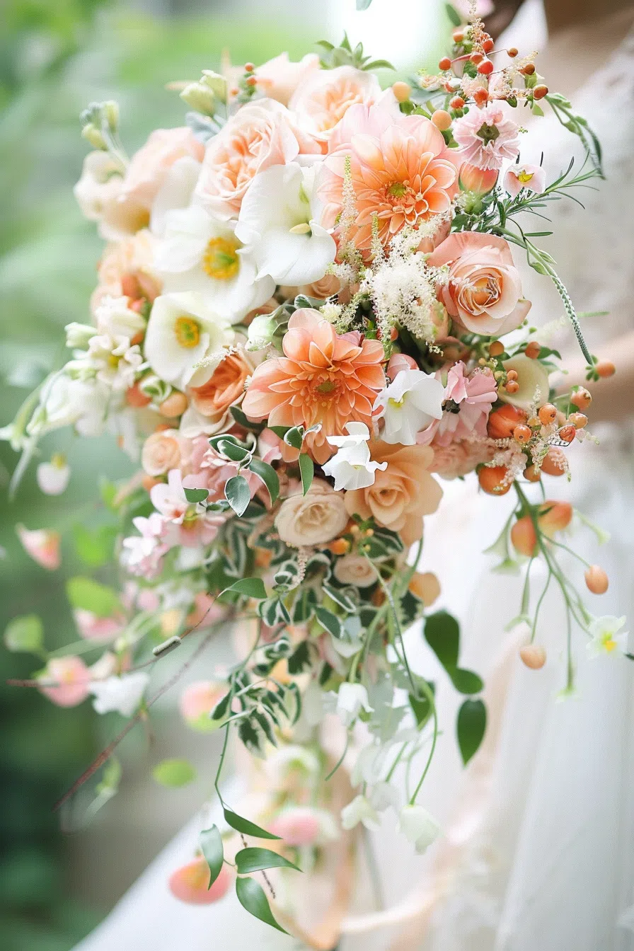 100+ Cascading Wedding Bouquet Ideas