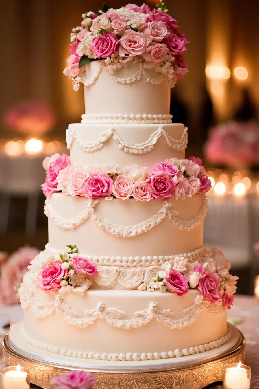 50+ 4-Tier Wedding Cakes