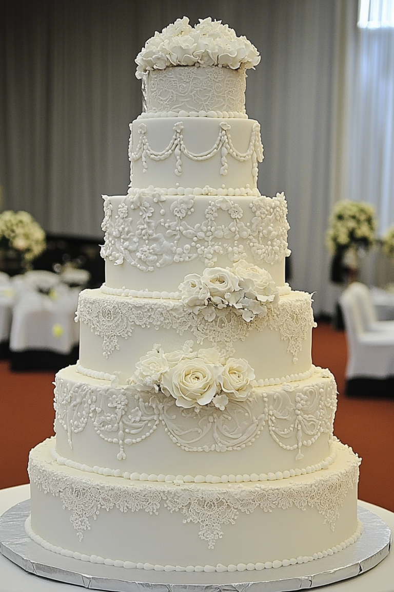 35+ 6-Tier Wedding Cake Ideas