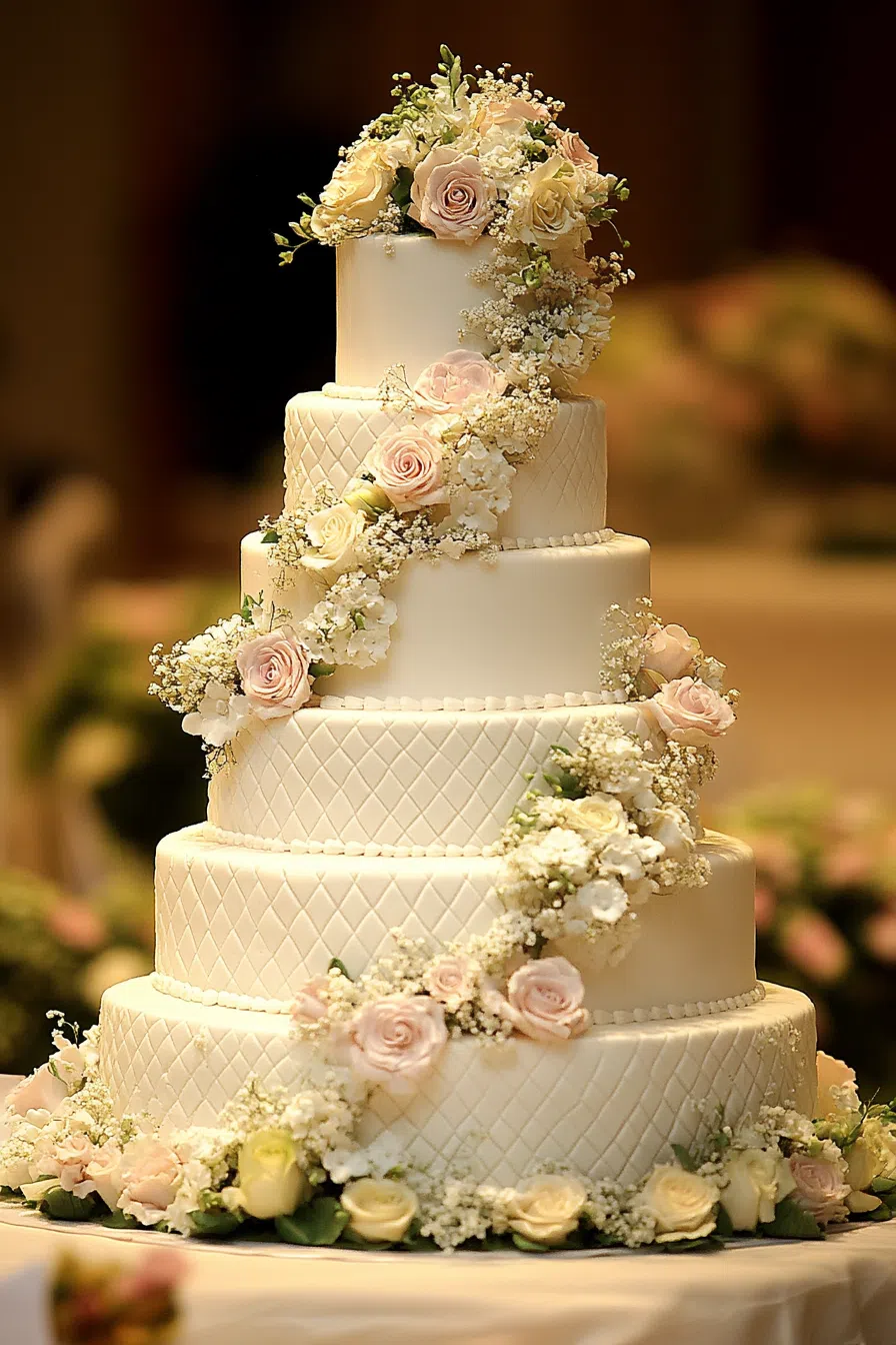 35+ 6-Tier Wedding Cake Ideas