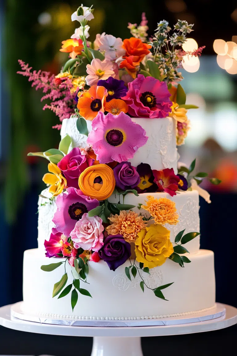 60+ Floral Wedding Cake Ideas