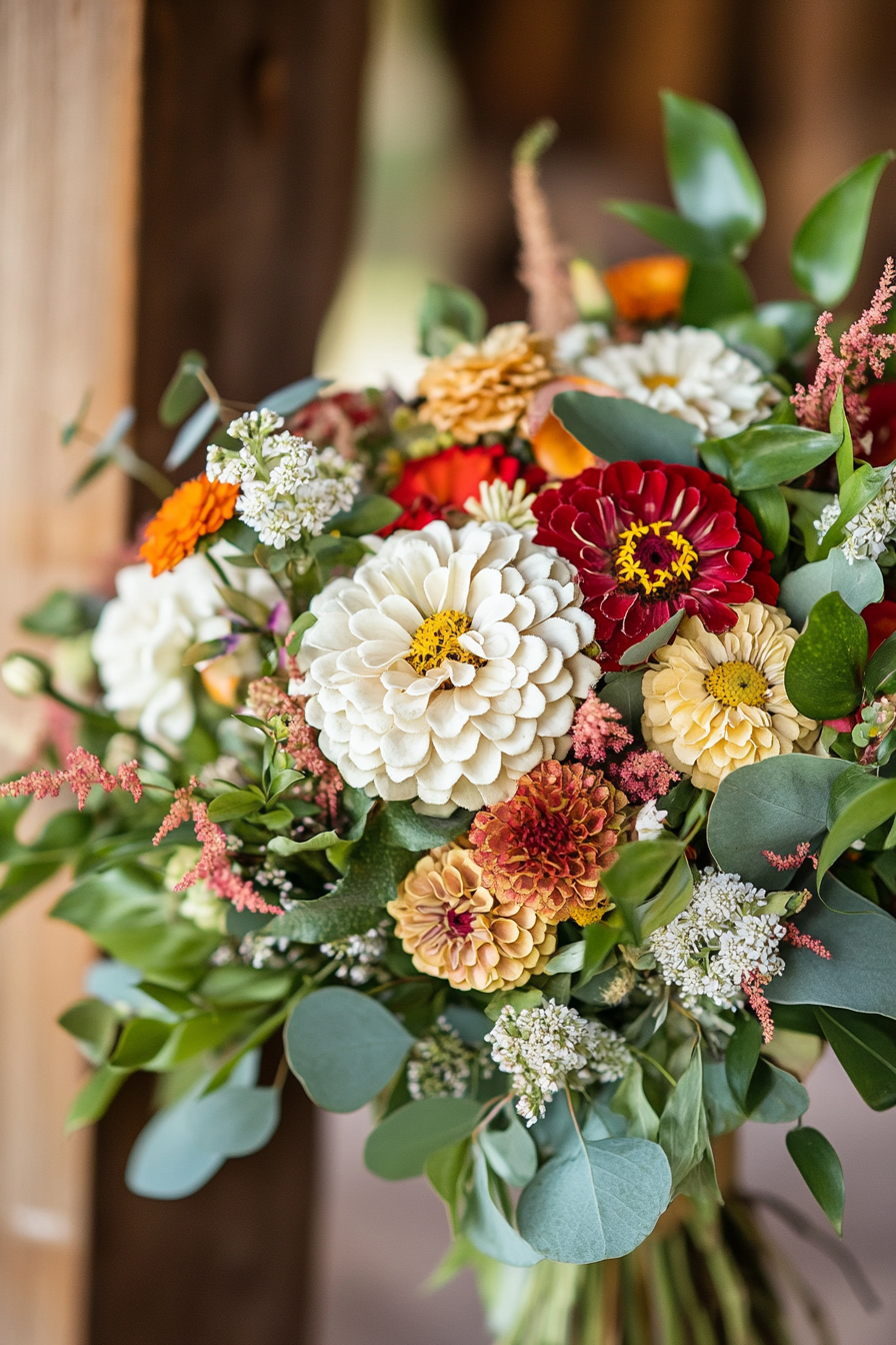 60+ Wedding Flower Ideas With Zinnias
