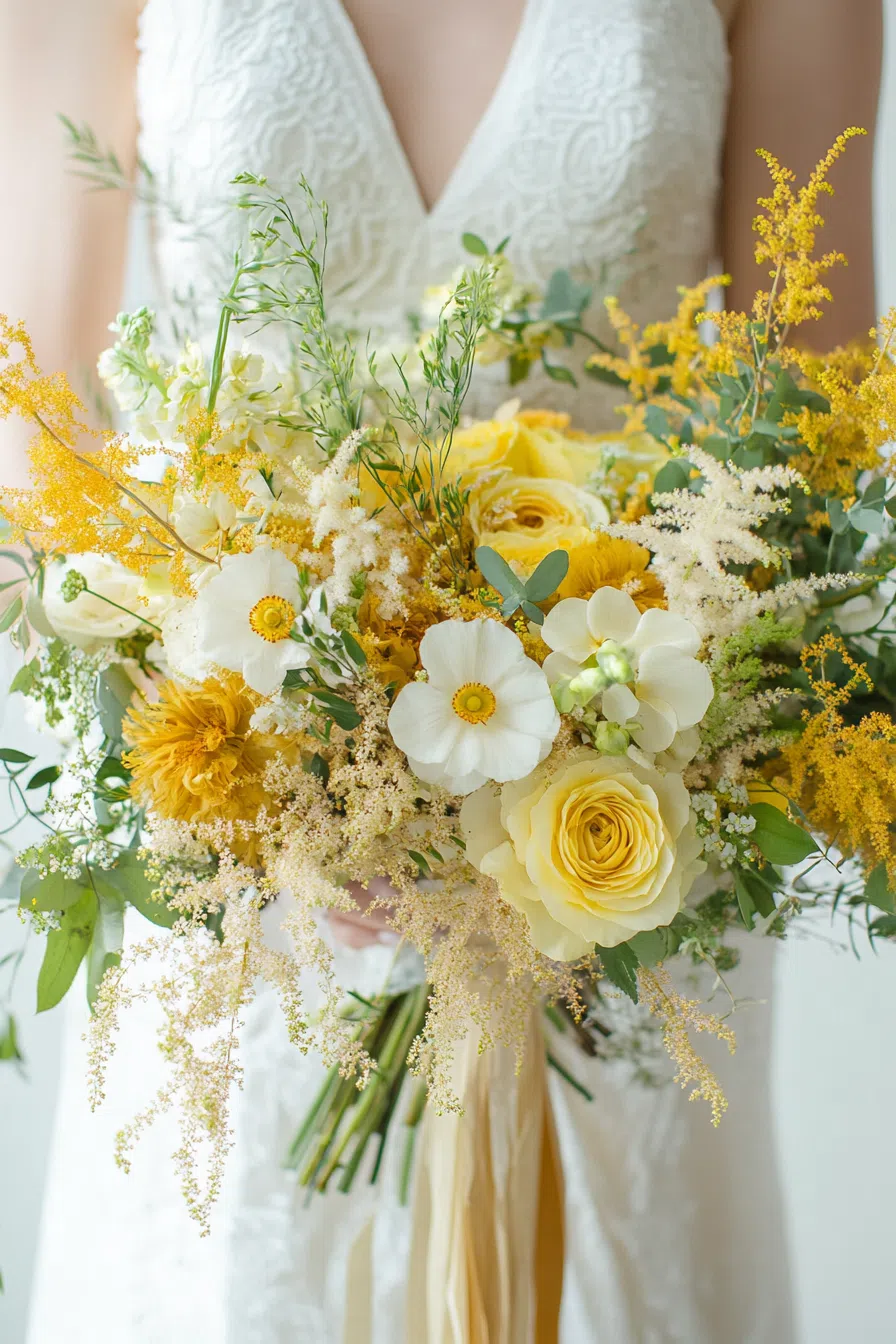50+ Yellow Wedding Flower Ideas
