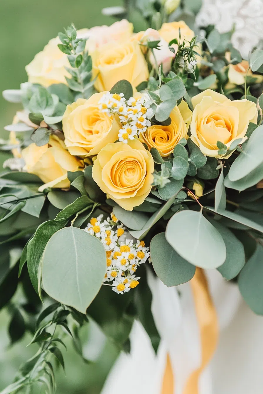 50+ Yellow Wedding Flower Ideas