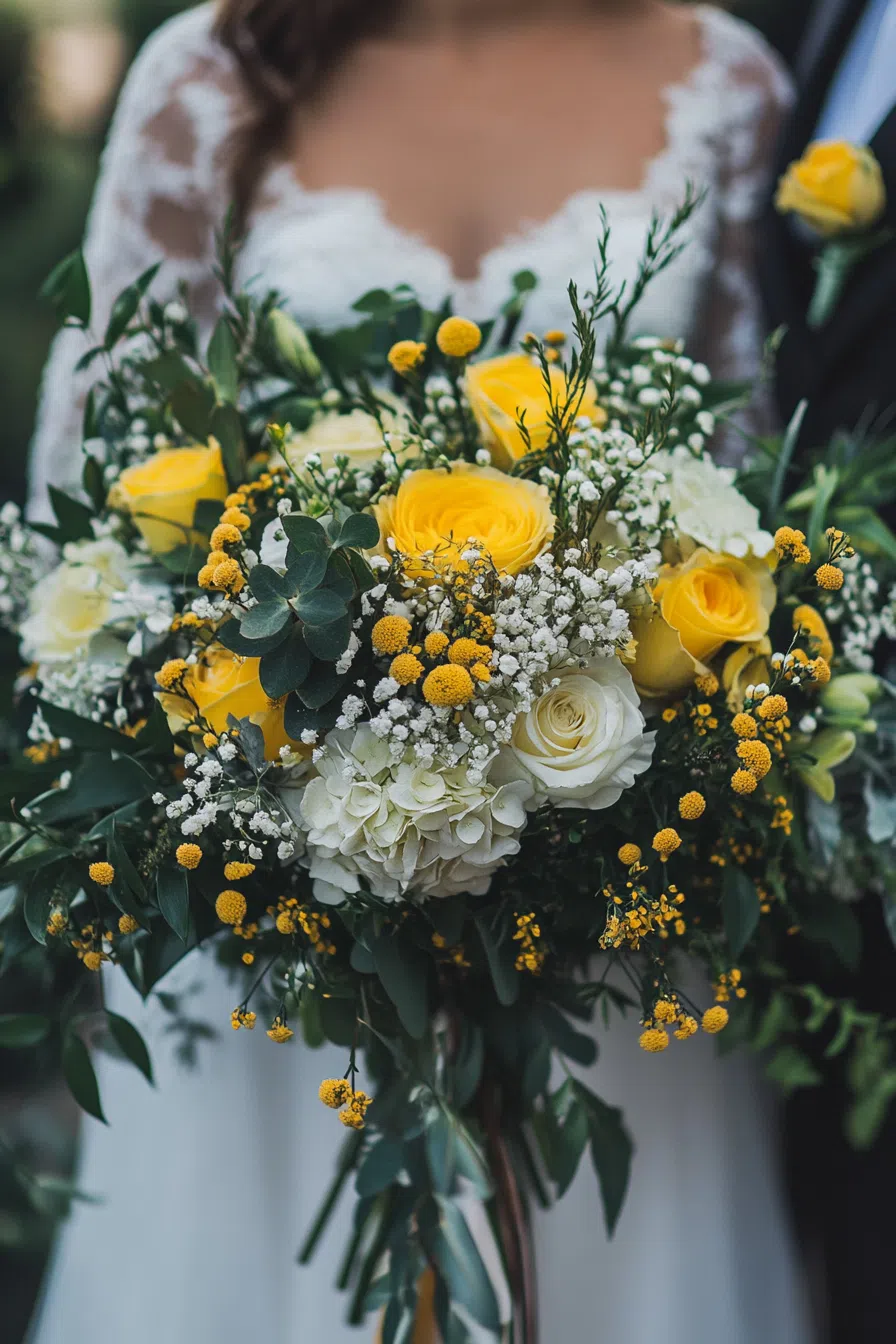 50+ Yellow Wedding Flower Ideas