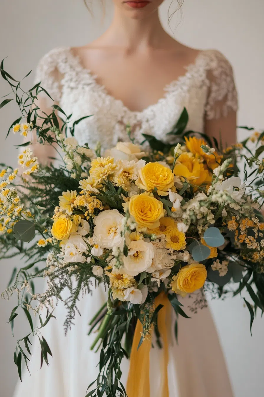50+ Yellow Wedding Flower Ideas