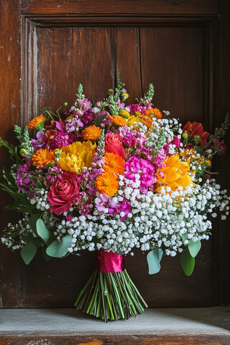 45+ Colorful Wedding Bouquet Ideas