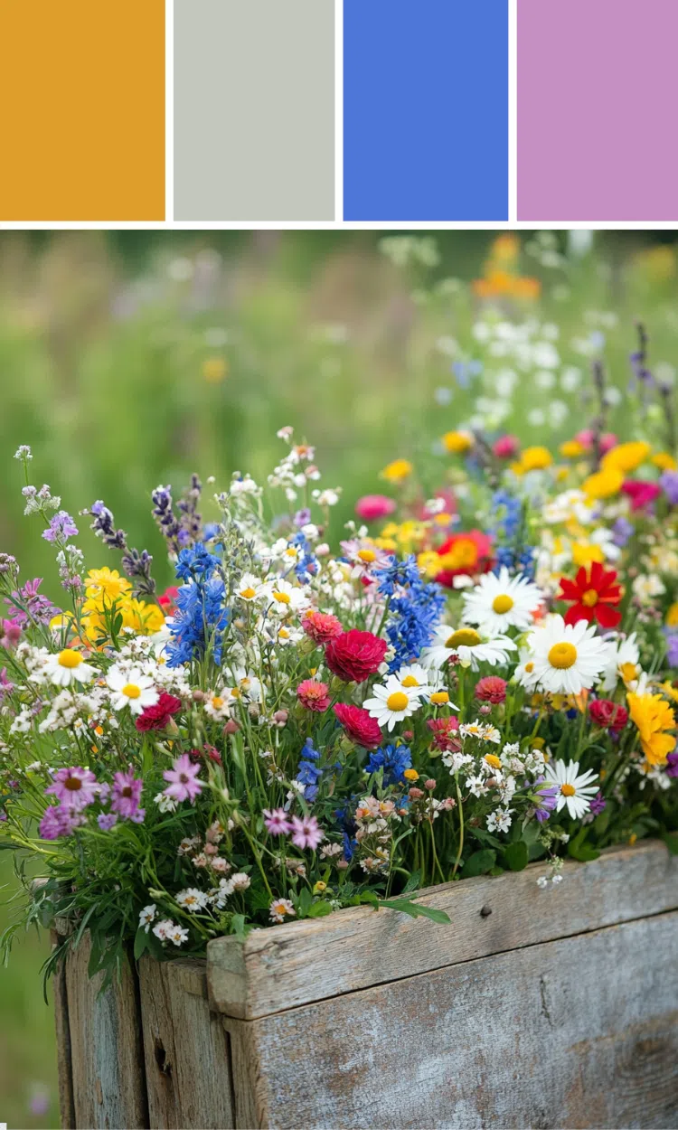 60+ Wildflower Wedding Color Palettes
