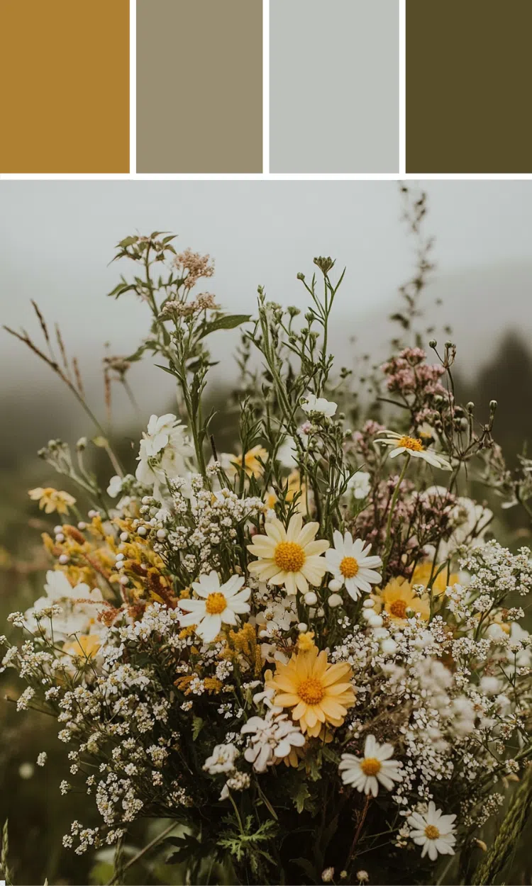 60+ Wildflower Wedding Color Palettes