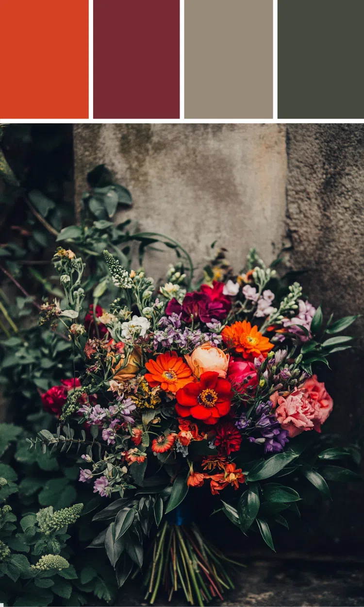60+ Wildflower Wedding Color Palettes