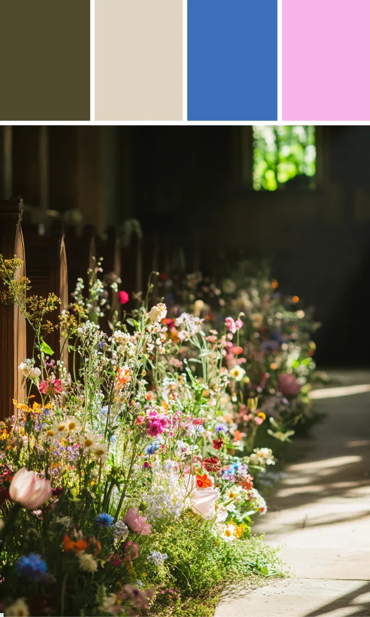60+ Wildflower Wedding Color Palettes