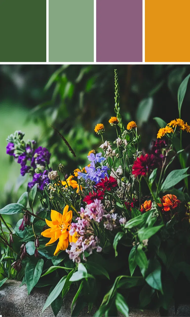 60+ Wildflower Wedding Color Palettes