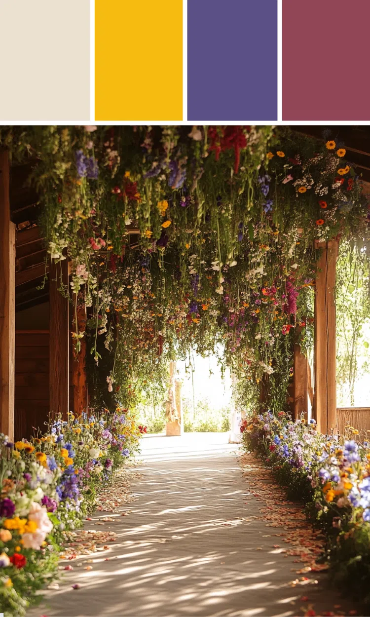 60+ Wildflower Wedding Color Palettes