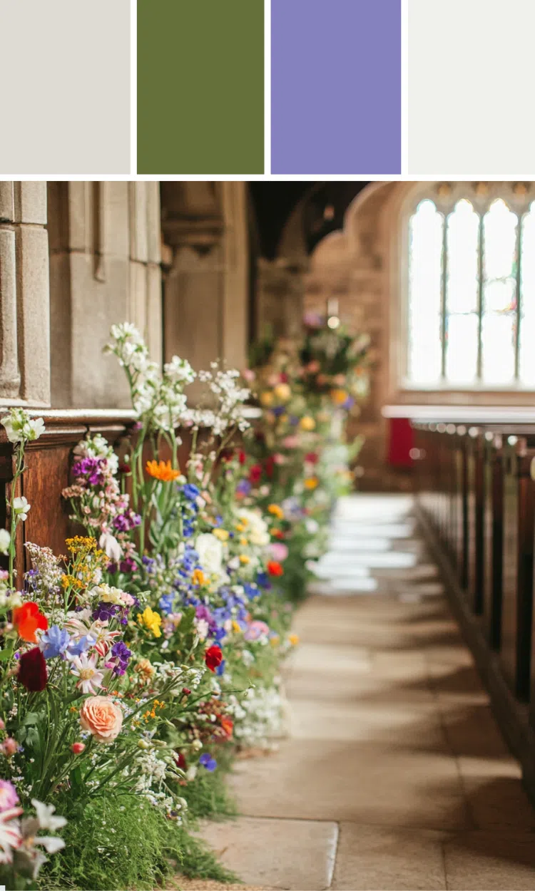 60+ Wildflower Wedding Color Palettes