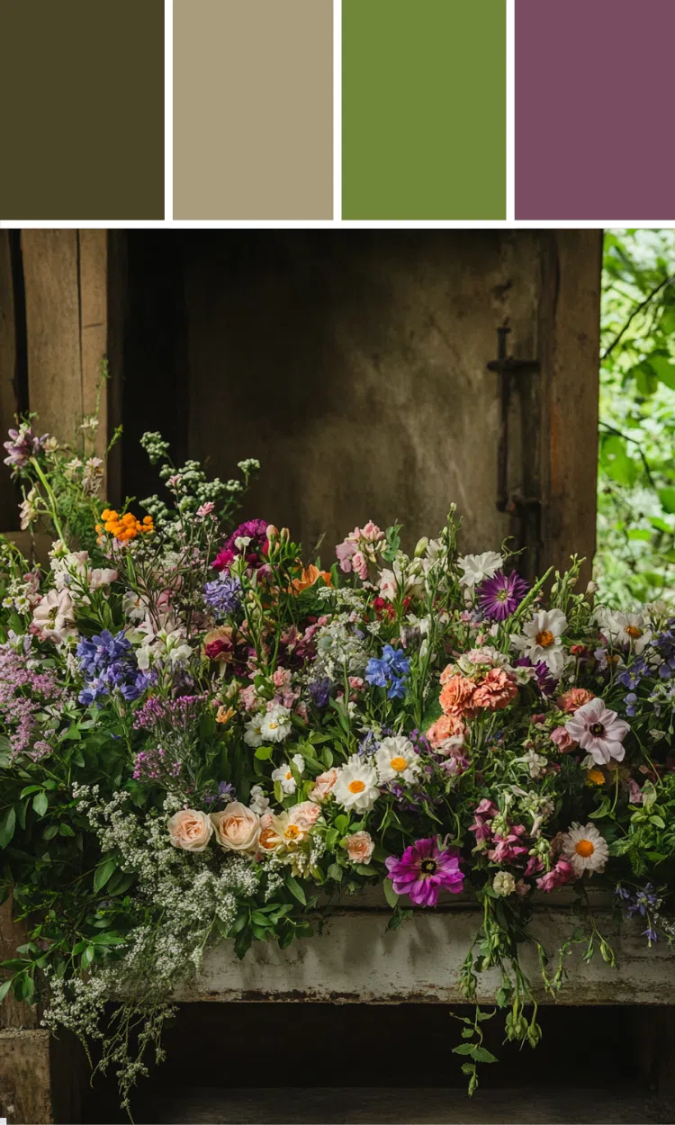 60+ Wildflower Wedding Color Palettes