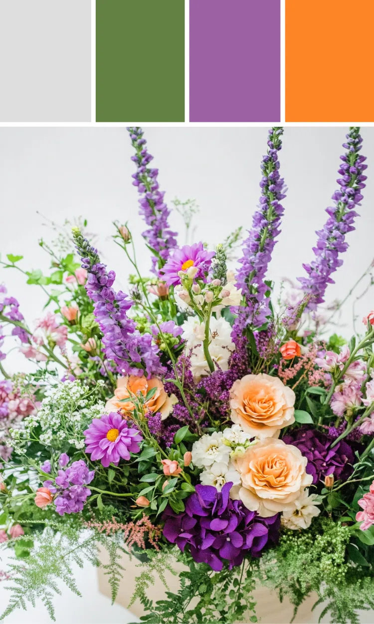 60+ Wildflower Wedding Color Palettes
