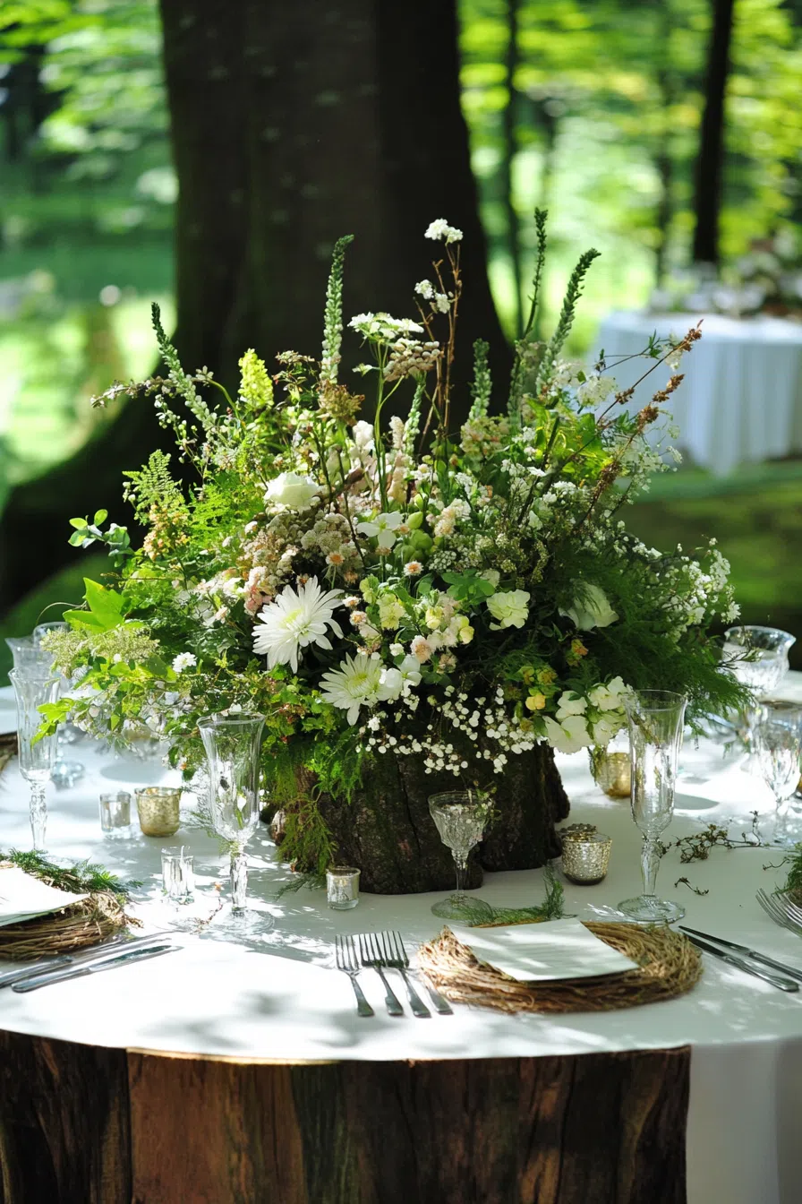 50+ Forest Wedding Centerpieces
