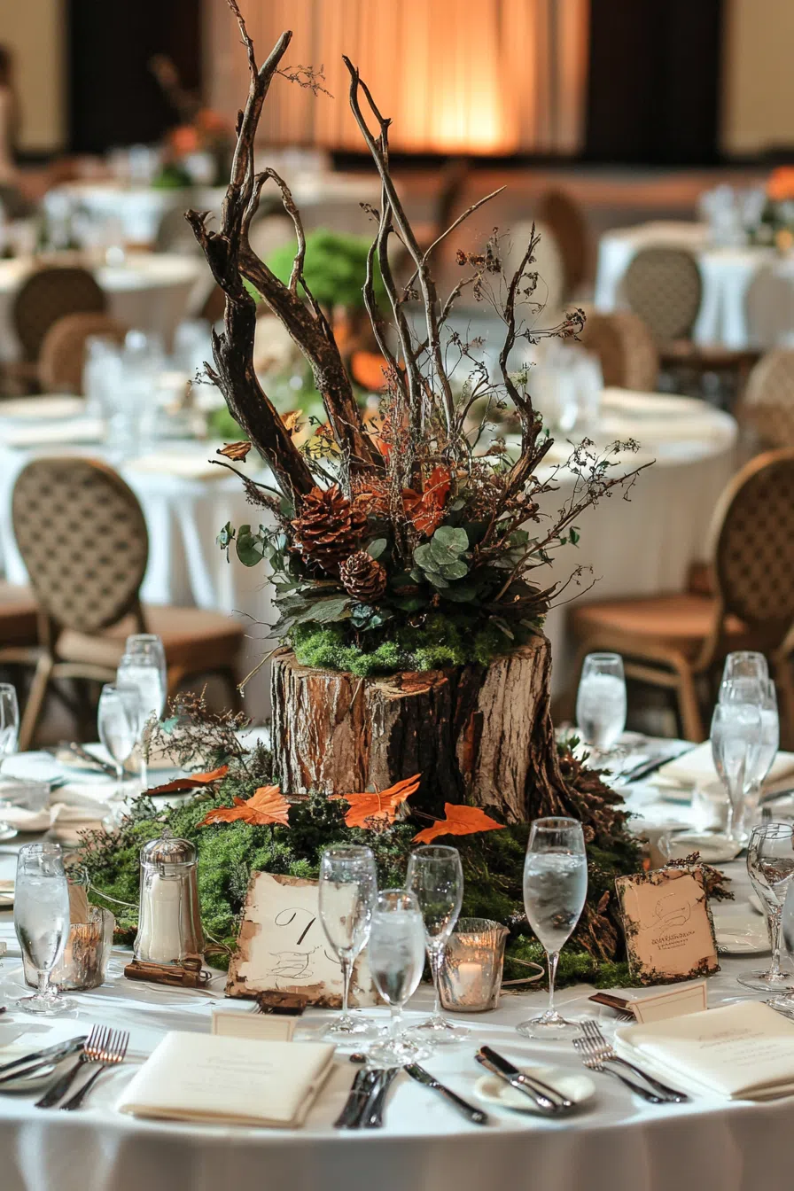 50+ Forest Wedding Centerpieces