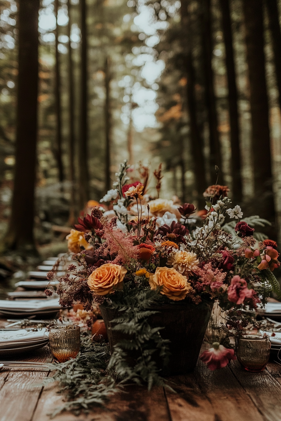 50+ Forest Wedding Centerpieces