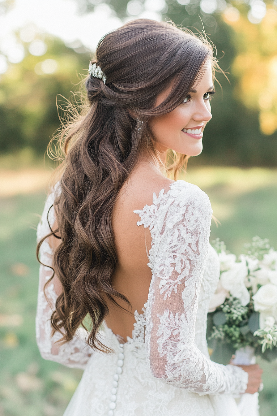 35+ Loose Curl Bridal Hairstyle Ideas