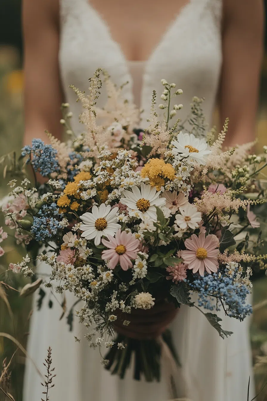 30 Wildflower Meadow Wedding Bouquets