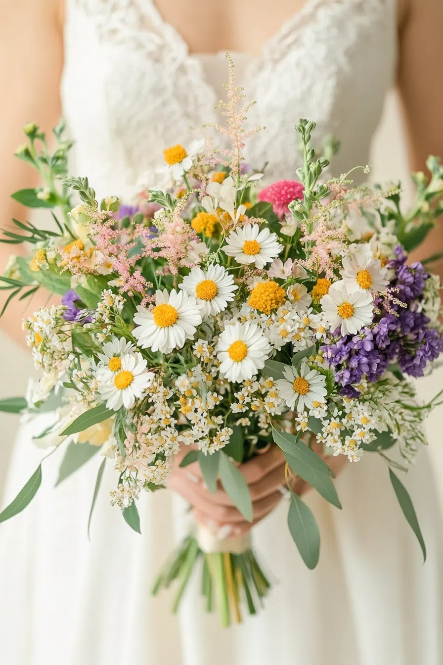 30 Wildflower Meadow Wedding Bouquets