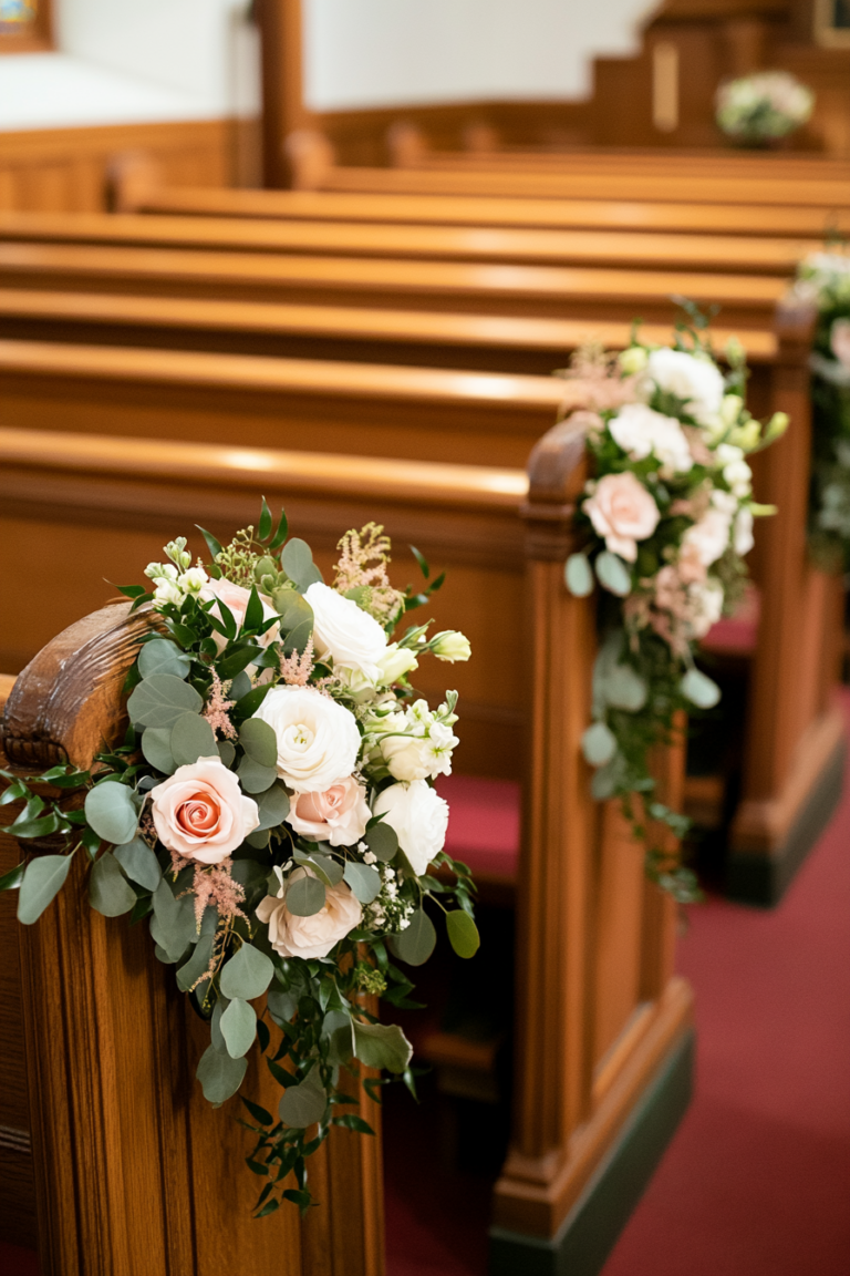 30+ Church Pew Flowers