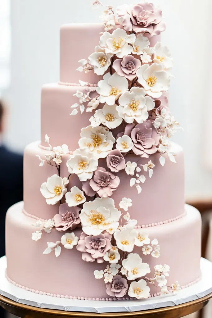 35+ Pink Wedding Cake Ideas