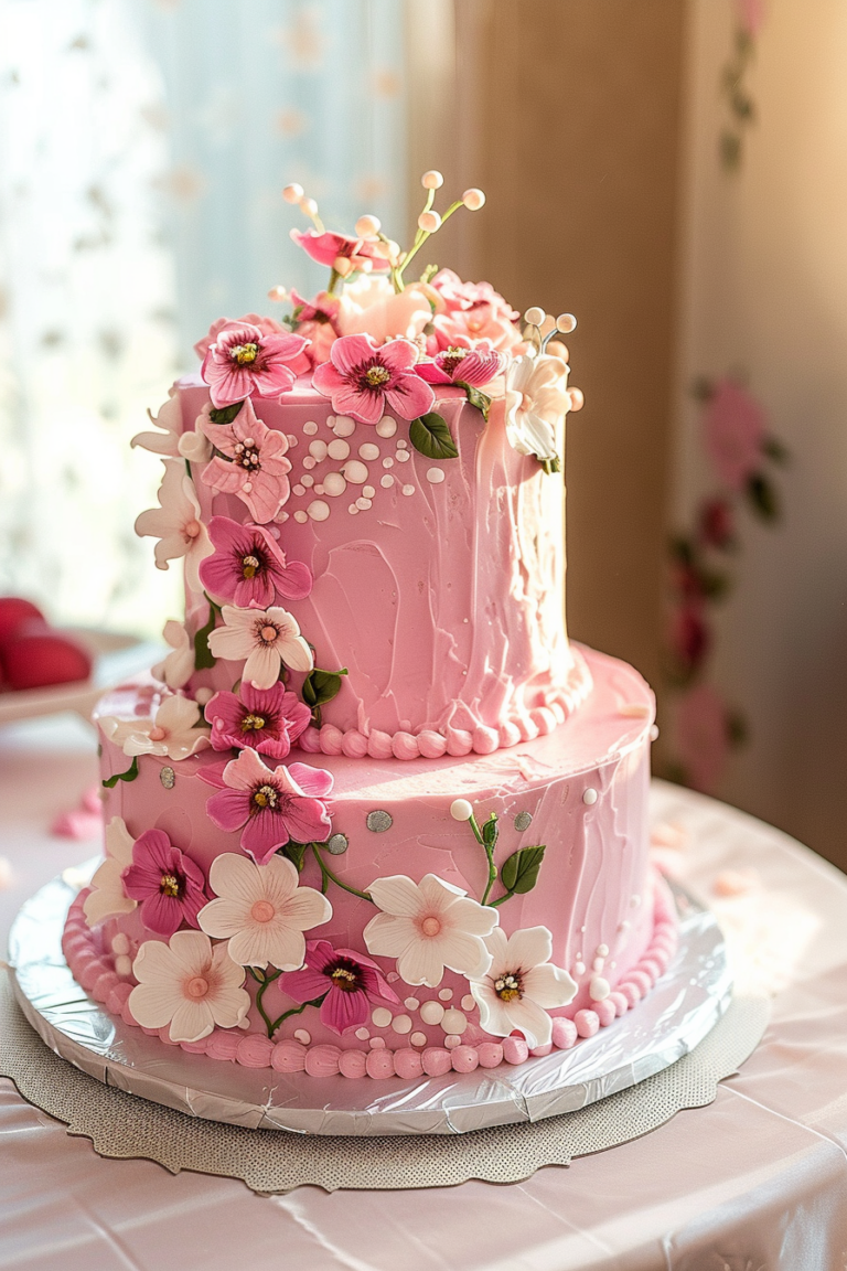 30+ Pink and White Wedding Cakes