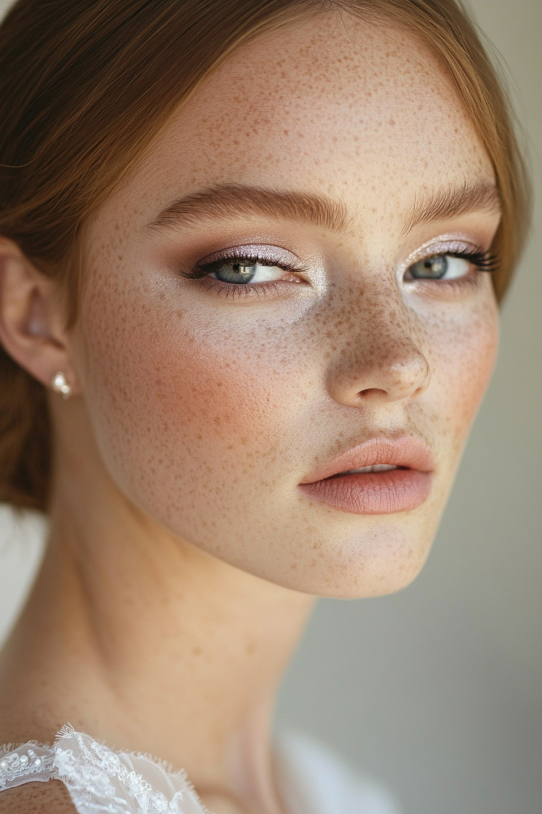 75 Bridal Makeup Looks for Freckles
