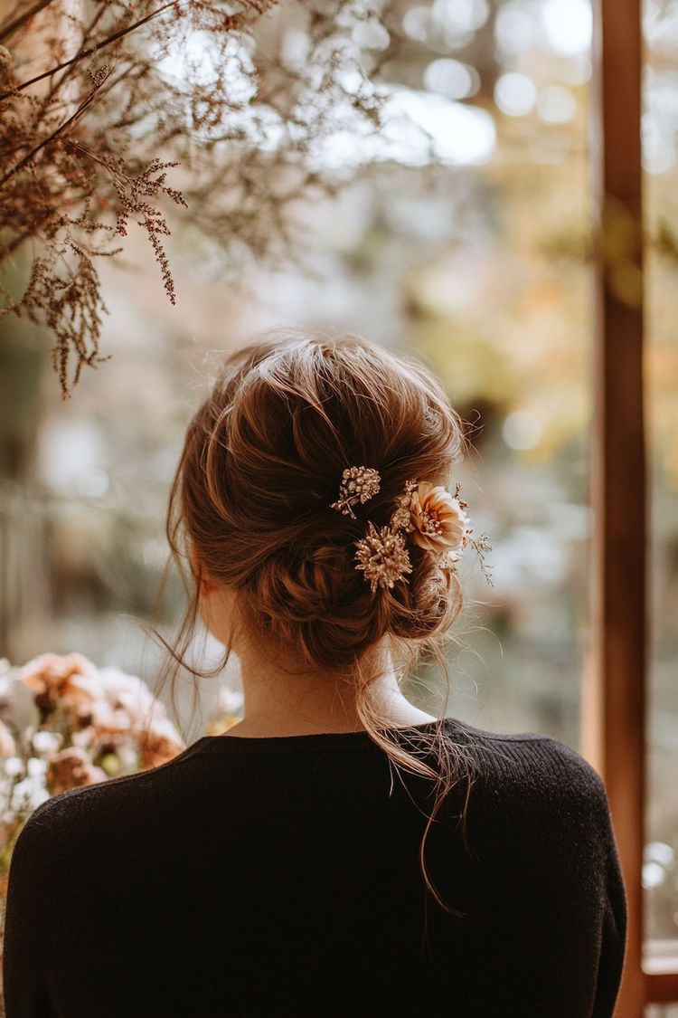 50+ Low Messy Bun Wedding Hair Looks