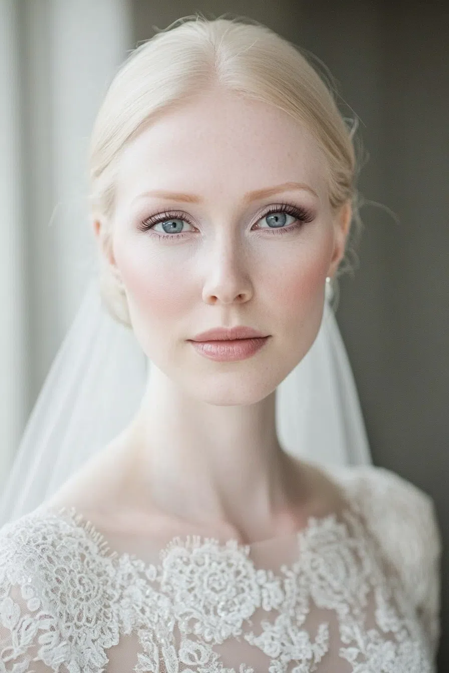 50+ Bridal Makeup Ideas for Pale Skin