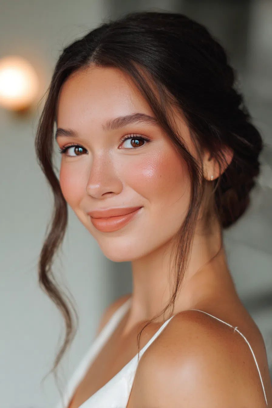 35+ Natural Glowy Bridal Makeup Looks