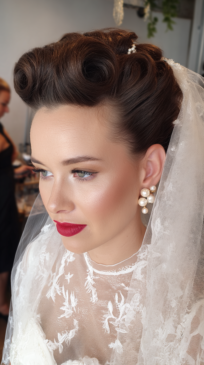 30+ Vintage Bridal Hair Ideas