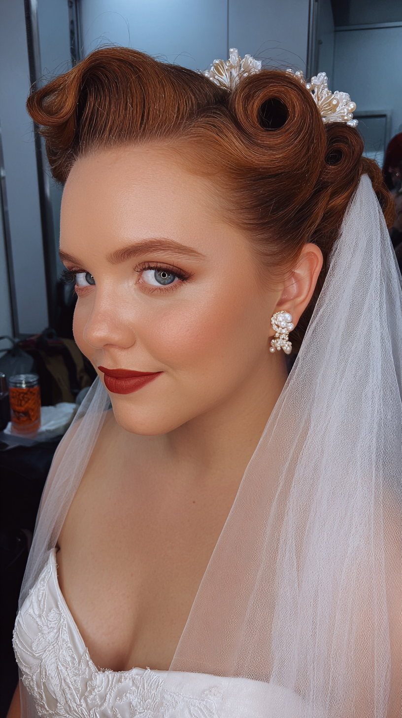 30+ Vintage Bridal Hair Ideas