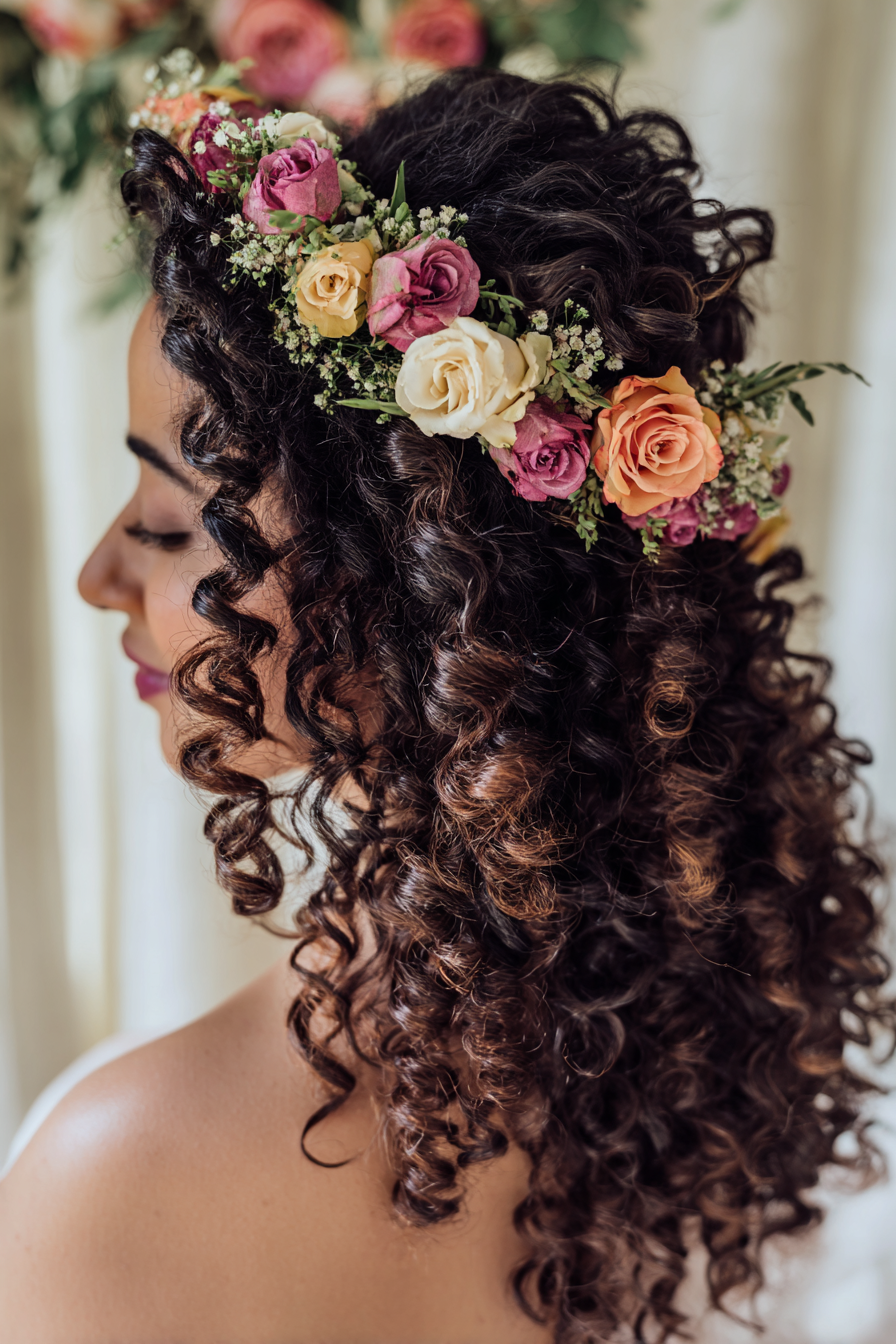 35+ Naturally Curl Bridal Hair Looks