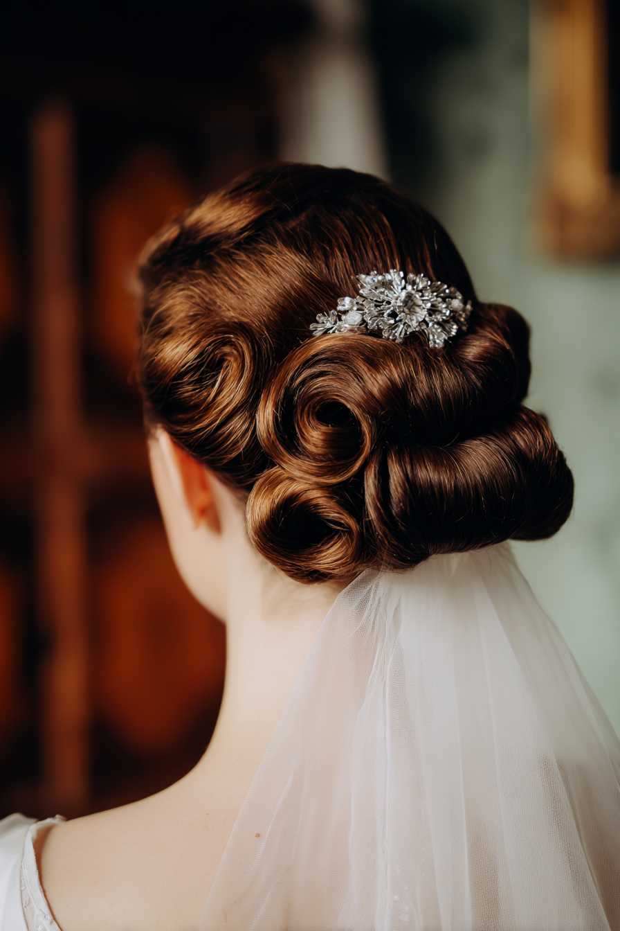 30+ Vintage Bridal Hair Ideas