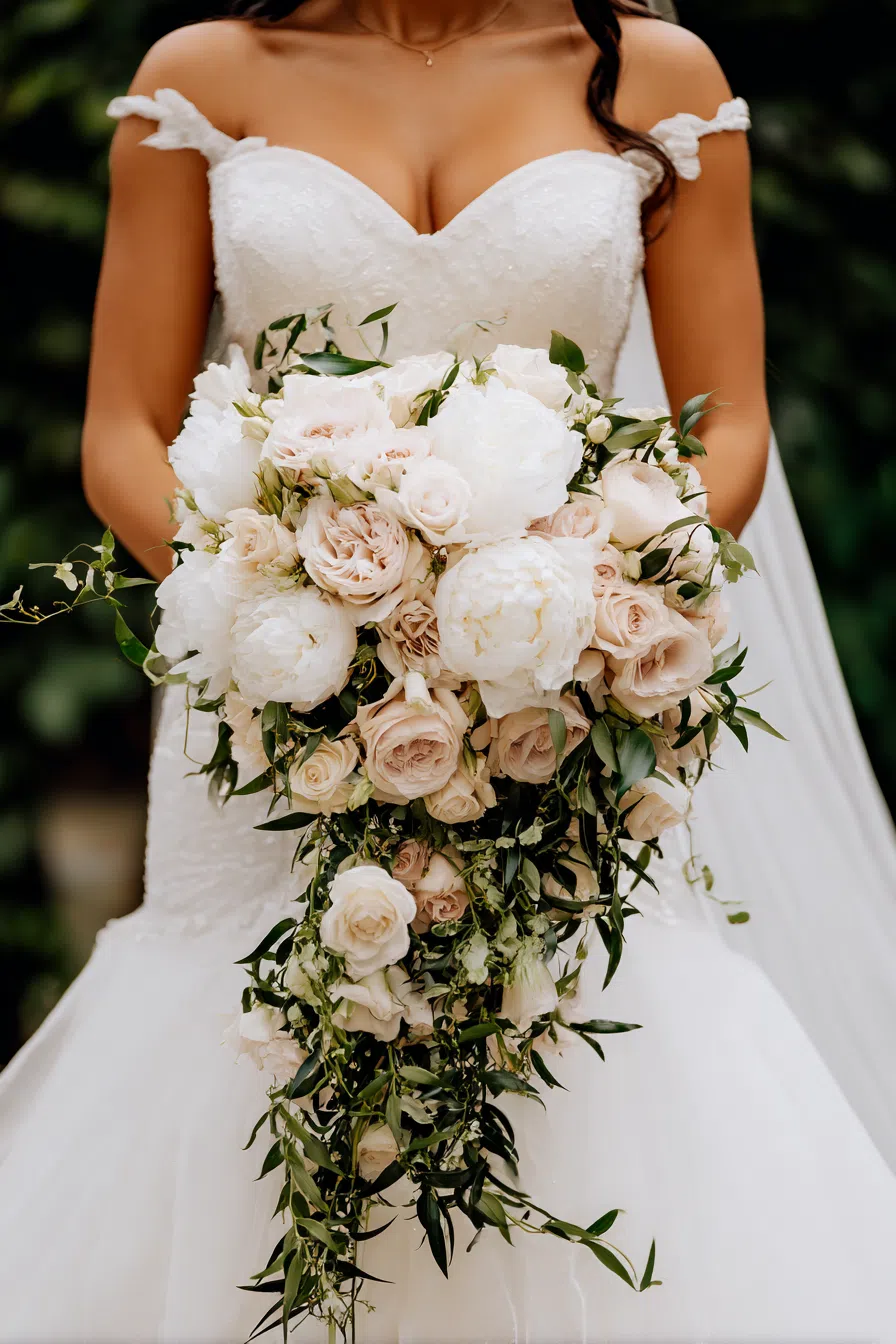 30+ Cascading Bridal Bouquet